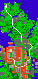 Droga:Sala z pojedynczym demonem w ruinach na północy Edron – Tibia Wiki